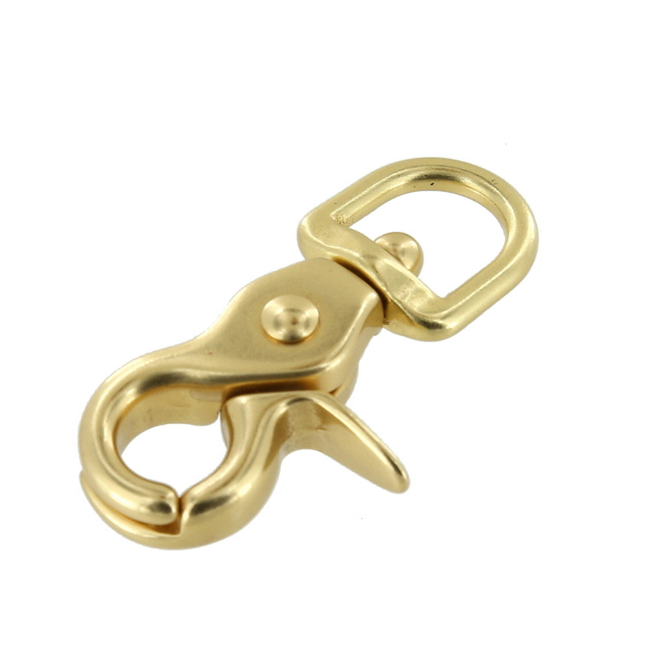 3002A 1/2" Natural Brass, Swivel Trigger Snap, Solid Brass-LL – a leatherstore