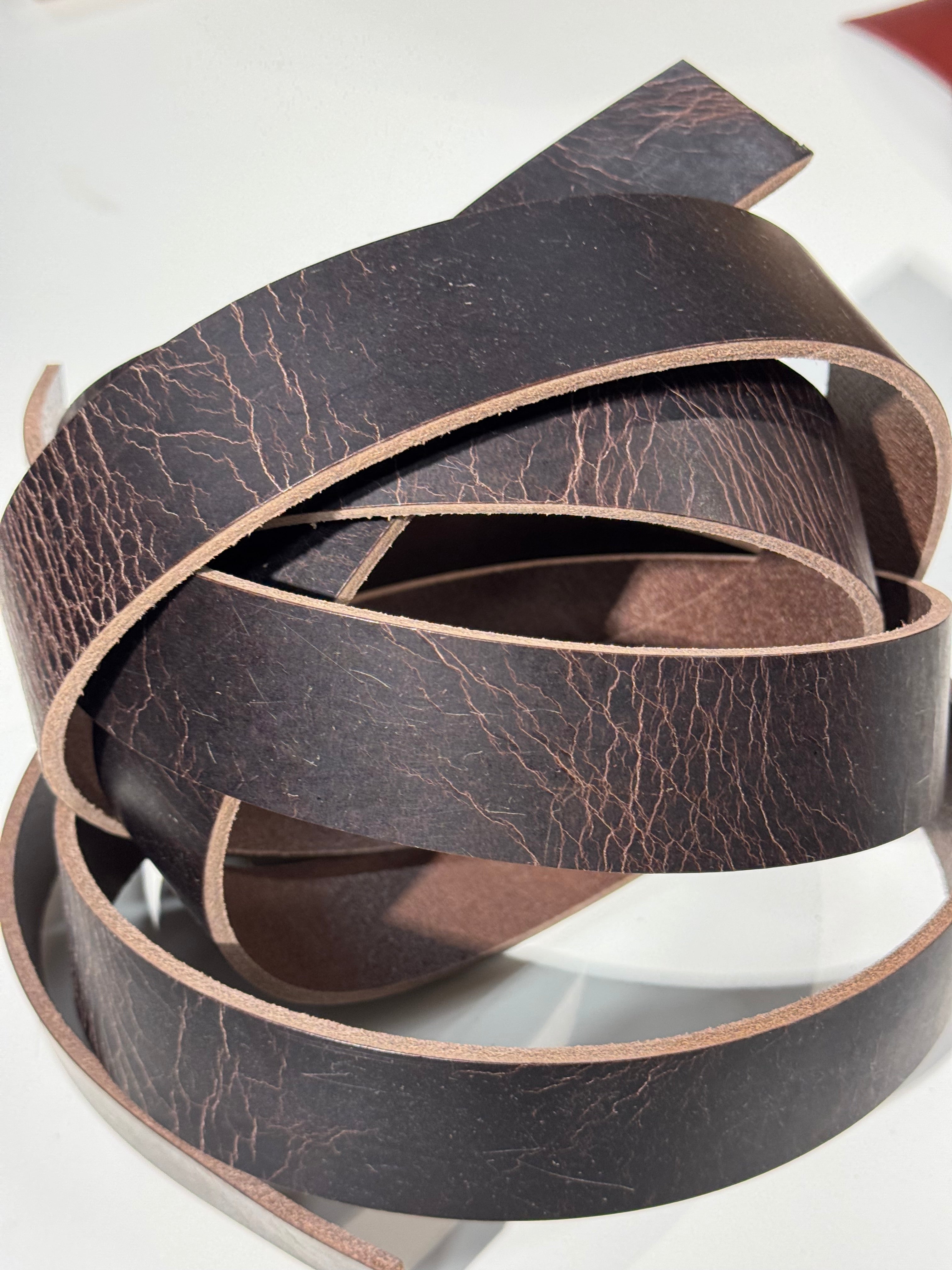 Belt strap - OUTBACK DARK WALNUT – a leatherstore
