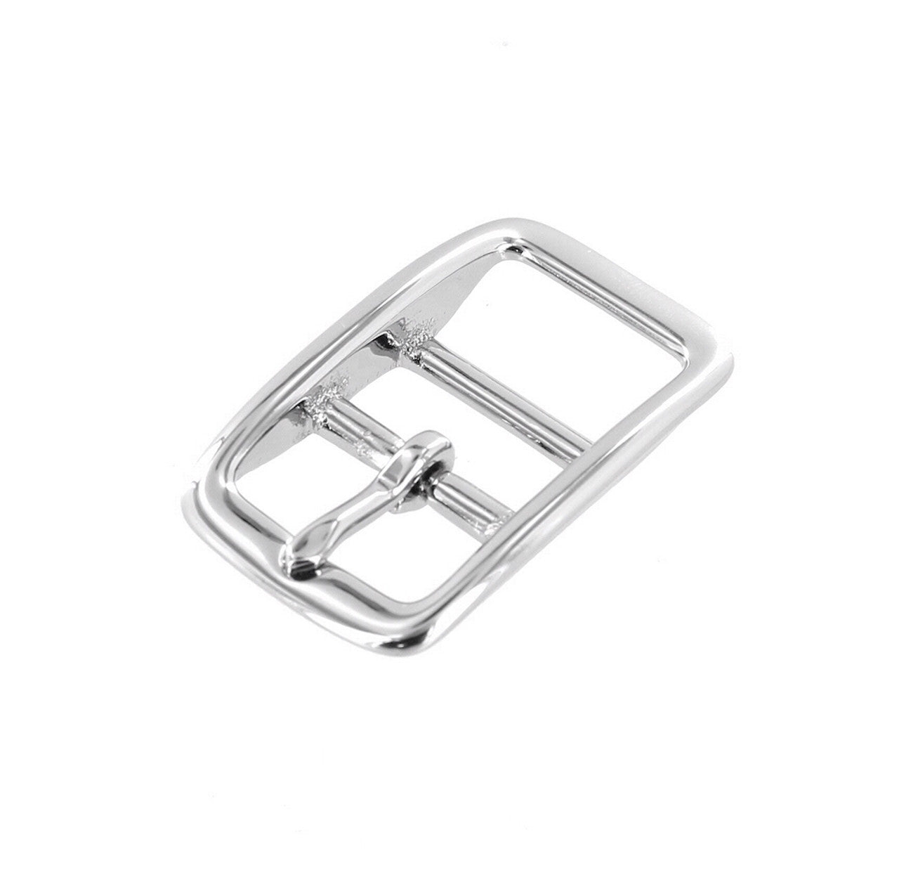 C5384 Nickel Plate, Double Bar Buckle, Solid Brass-LL, Multiple Sizes ...