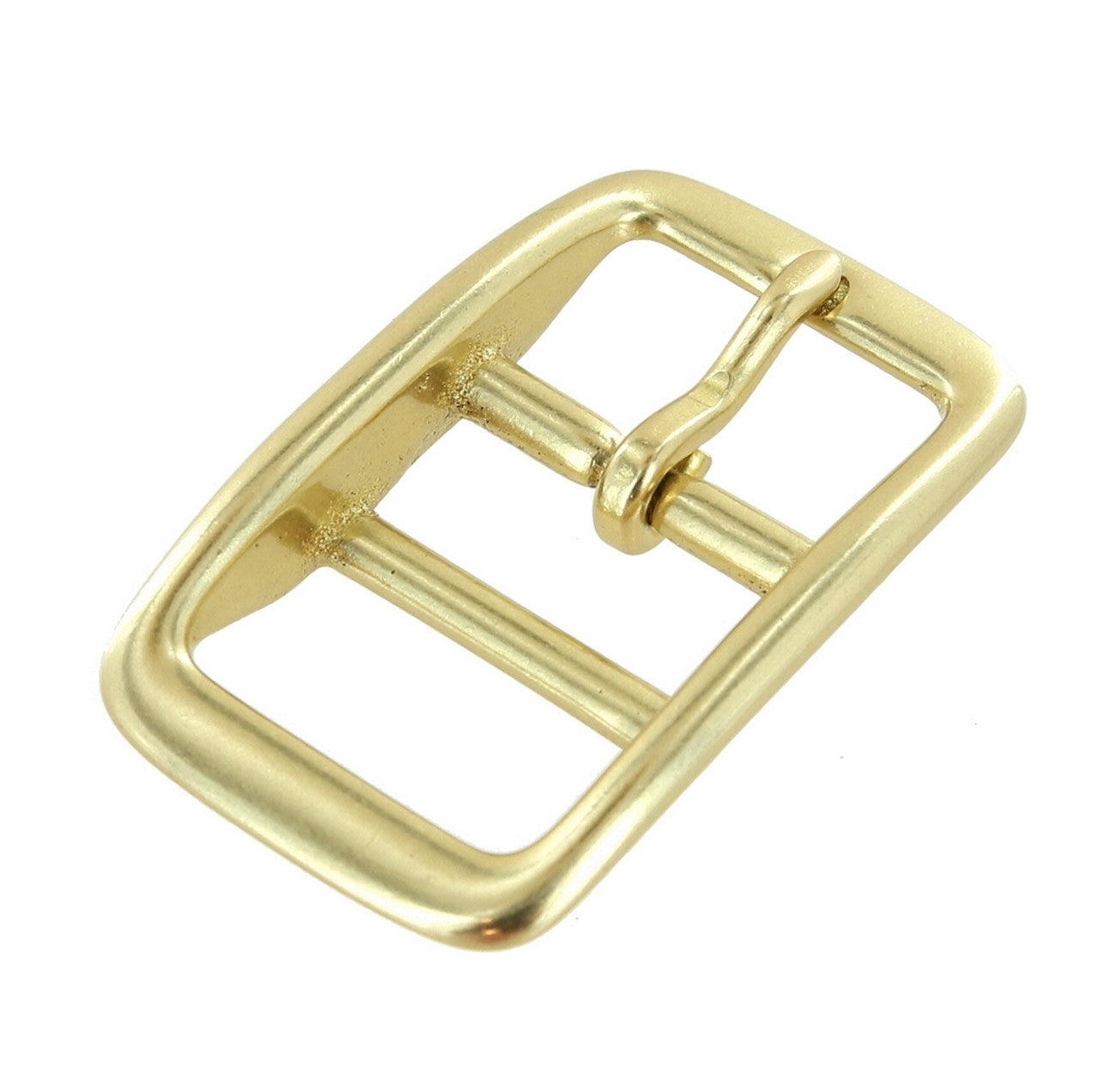 C5384 Natural Brass, Double Bar Buckle, Solid Brass-LL, Multiple Sizes ...
