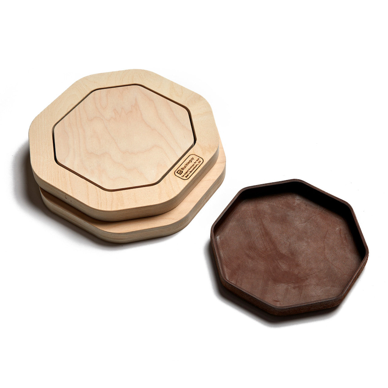 Leather Wet Mold DIY, Octagon 7.5" x 7.5" Leather Tray, 3 pc Set – a ...