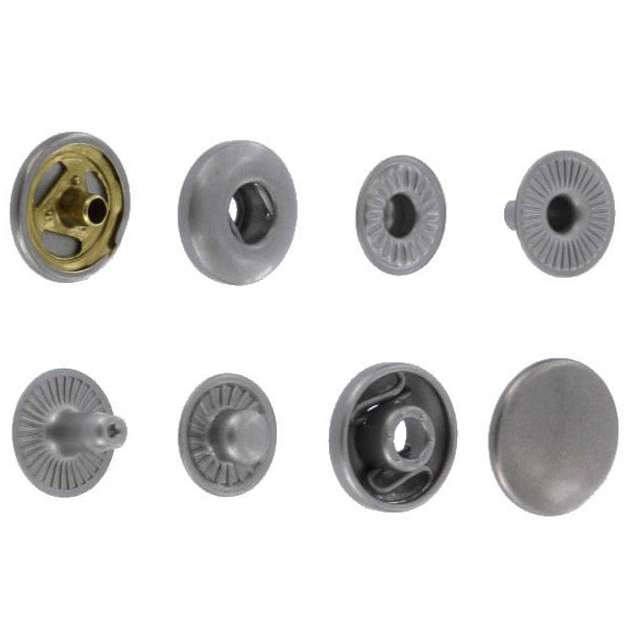 SN127B10-SP Snap Button, Cap 12.7mm, Short Post, S-Spring Socket, Nick ...