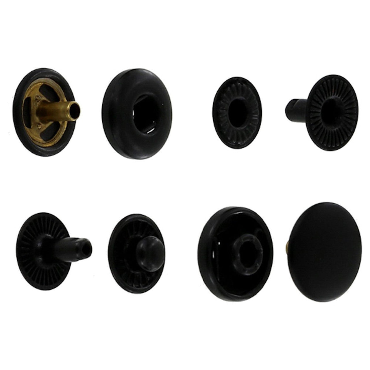 S127B10-LP Snap Button, Cap 12.7mm, Long Post, S-Spring Socket, Black ...