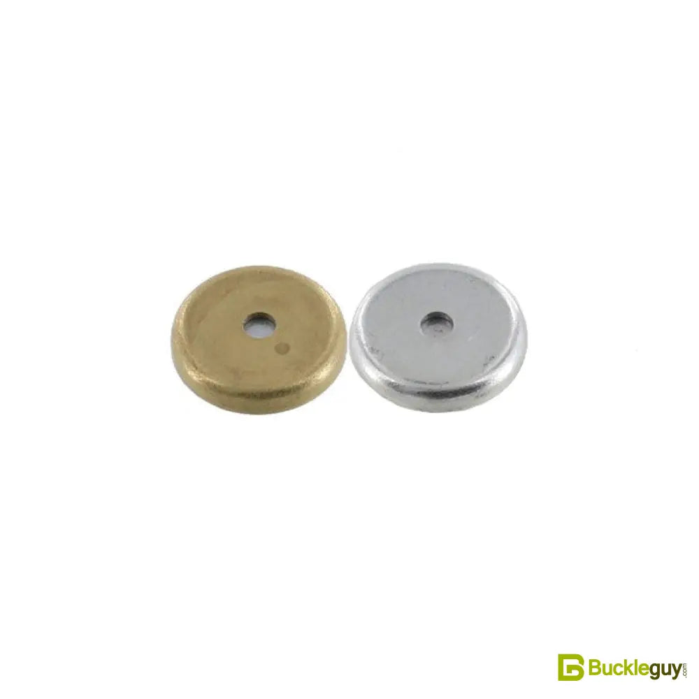 Hidden Magnetic Snap, Round in Metal Shell, Multiple Sizes – a leatherstore