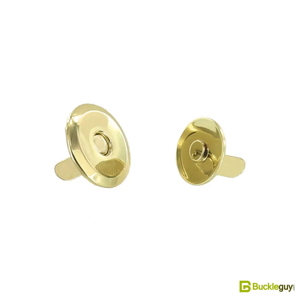 Round Beveled Magnetic Snap, Natural Brass, Multiple Sizes – a leatherstore