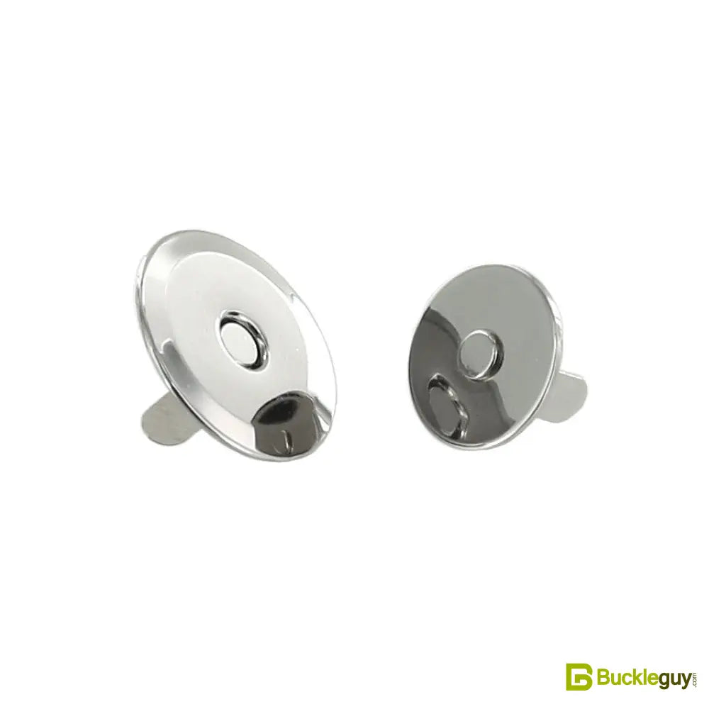 Round Beveled Magnetic Snap, Nickel Plate, Multiple Sizes – a leatherstore