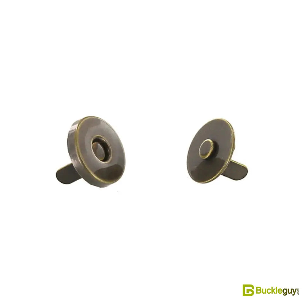 Round Magnetic Snap, Antique Brass, Multiple Sizes – a leatherstore