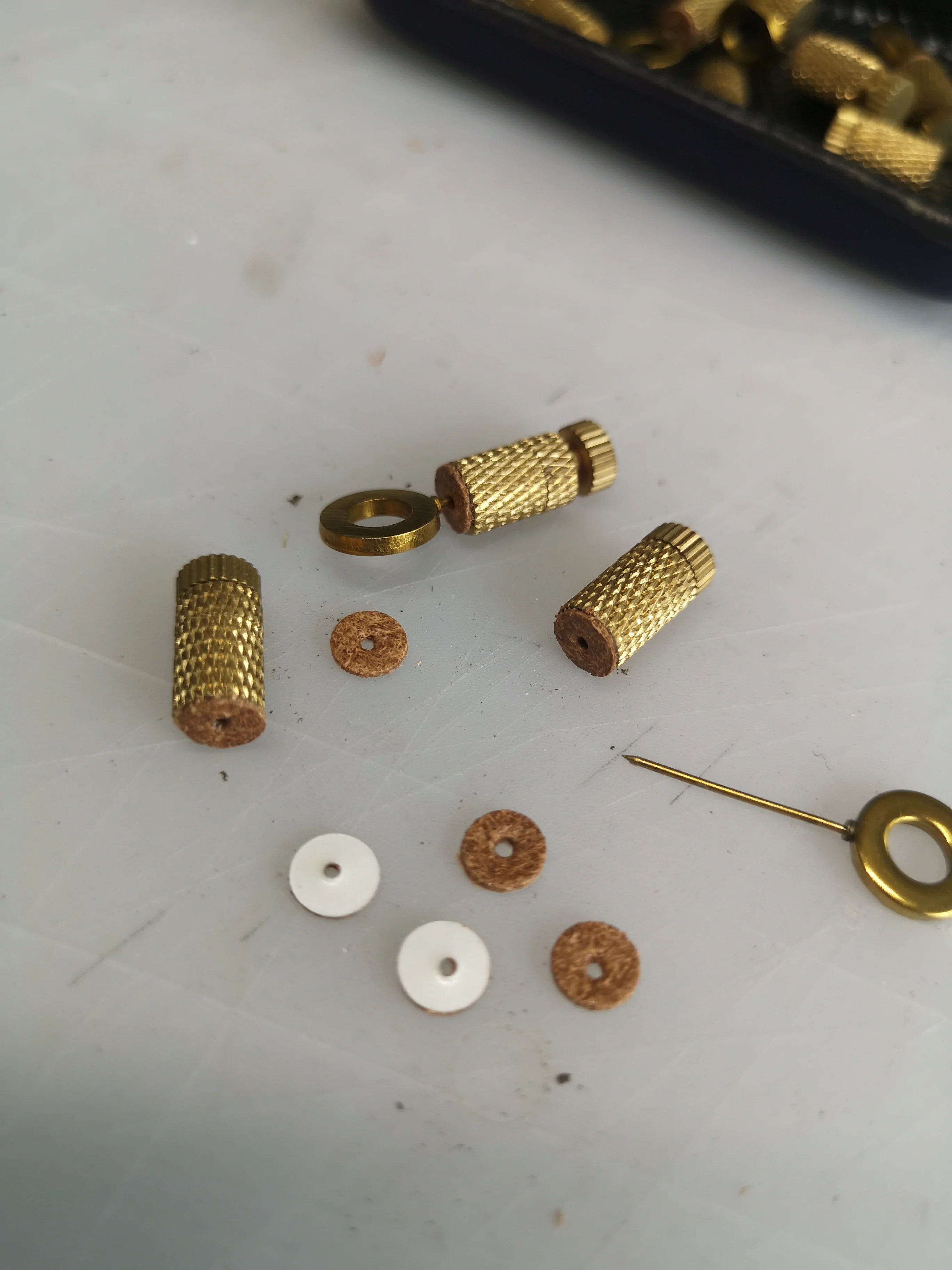 Brass Locking pins - Crimson Hides – a leatherstore